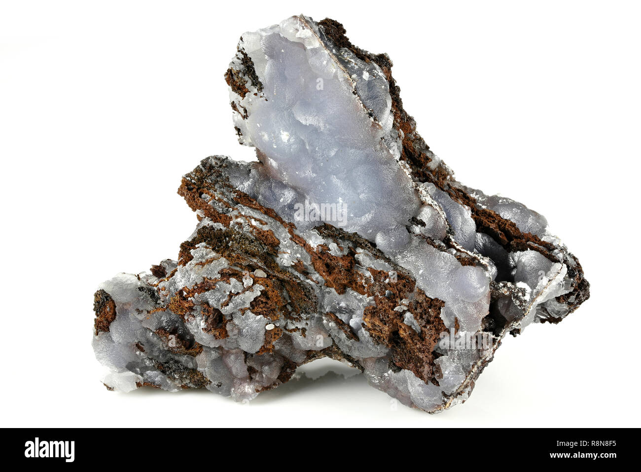 smithsonite from Lavrion, Greece isolated on white background Stock ...