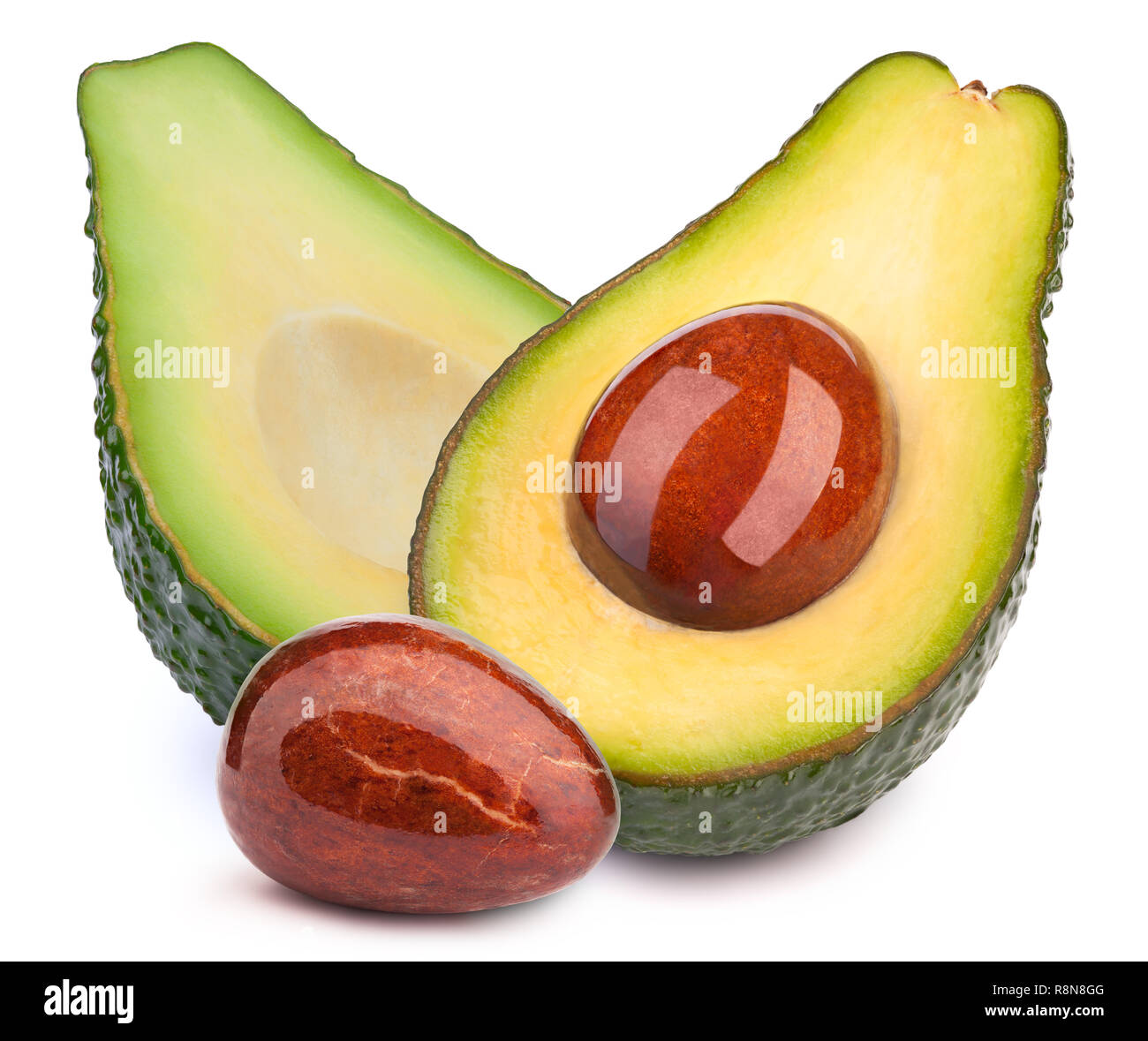 Two avocados isolated Stock Photo - Alamy