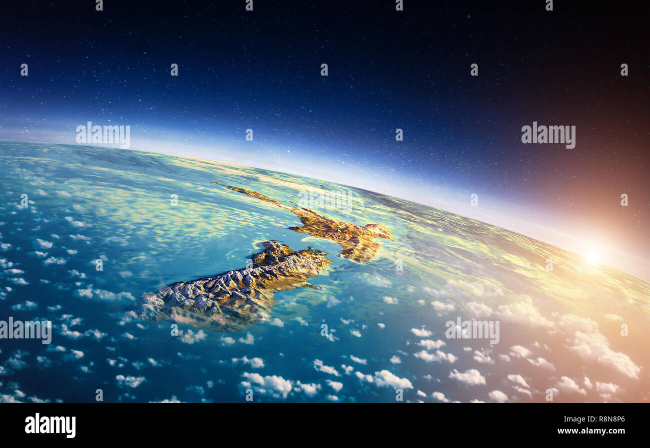 New Zealand sunrise Stock Photo - Alamy