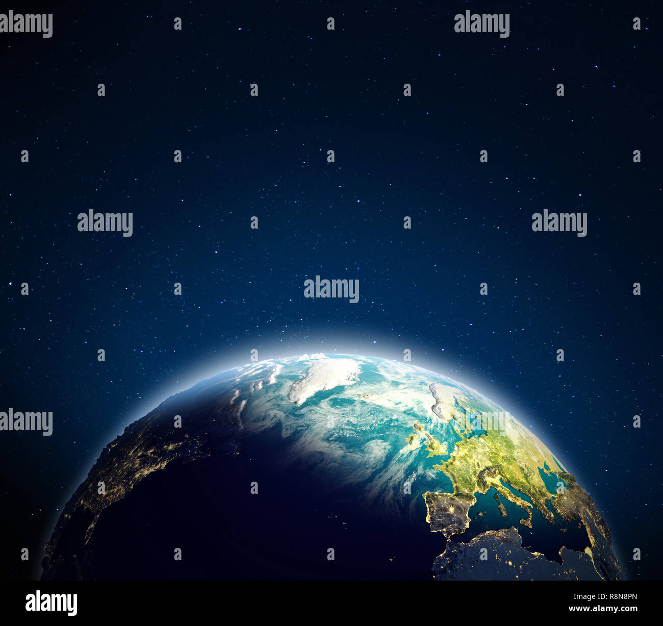 Europe and Atlantic ocean Stock Photo - Alamy