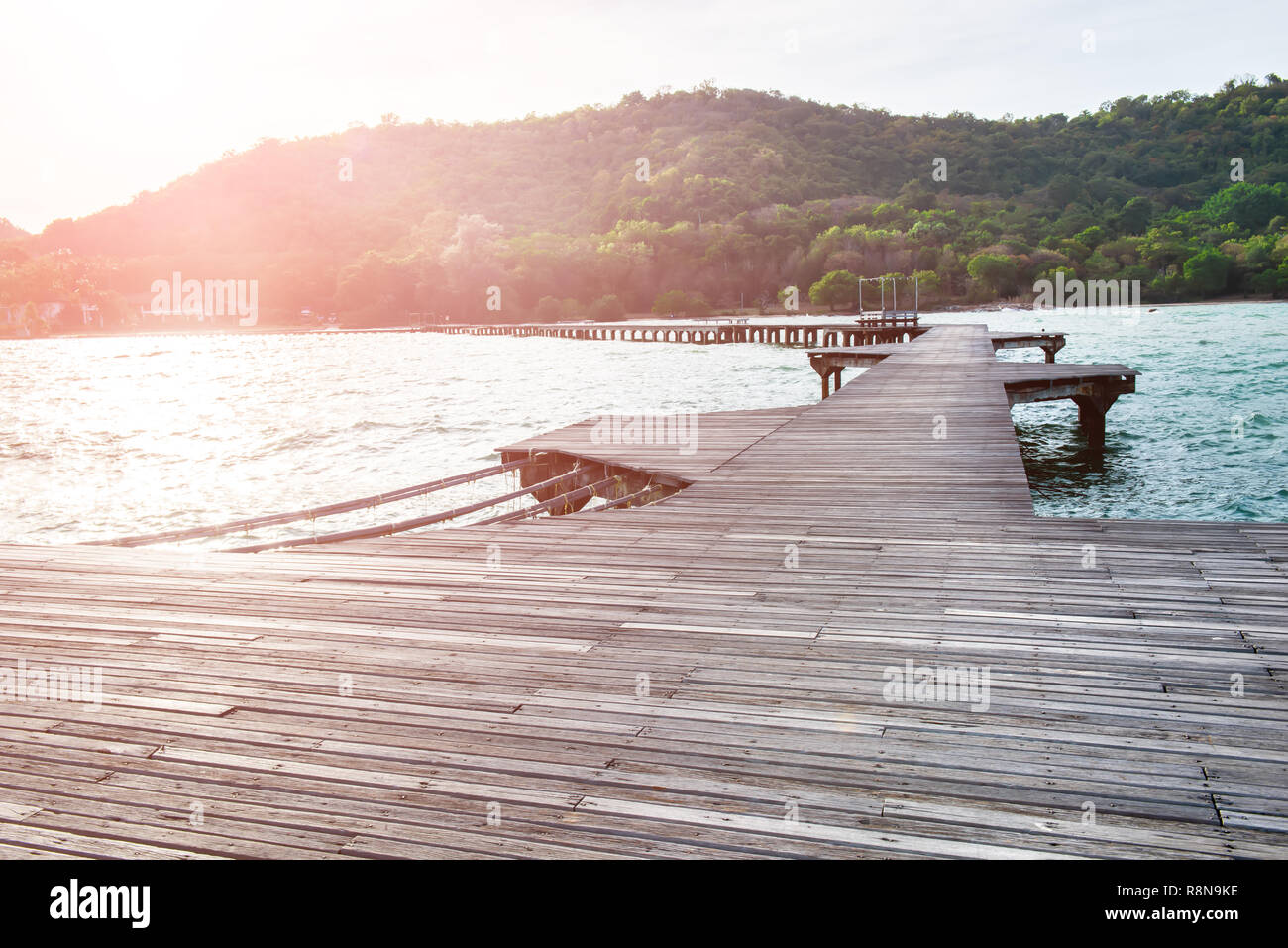 Wooden sea bridge hi-res stock photography and images - Alamy