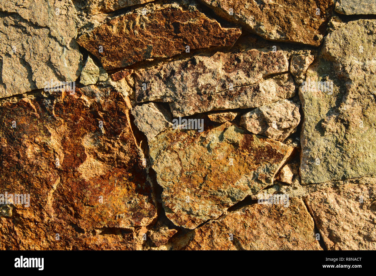 Coloured stone wall texture background material, pattern, surface Stock ...