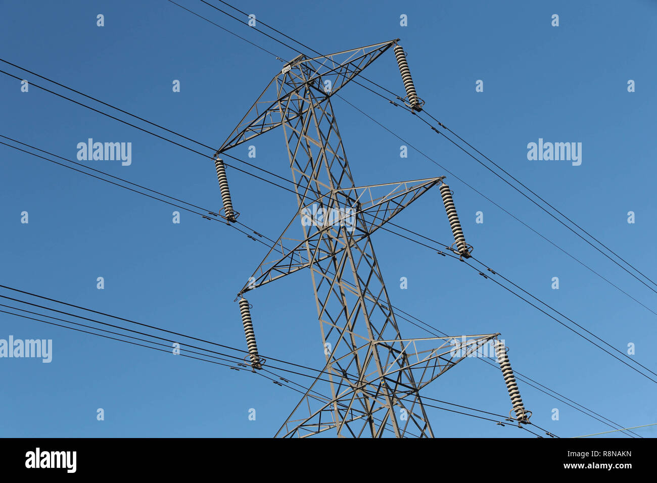 Electric Pylons in the countryside Stock Photo - Alamy