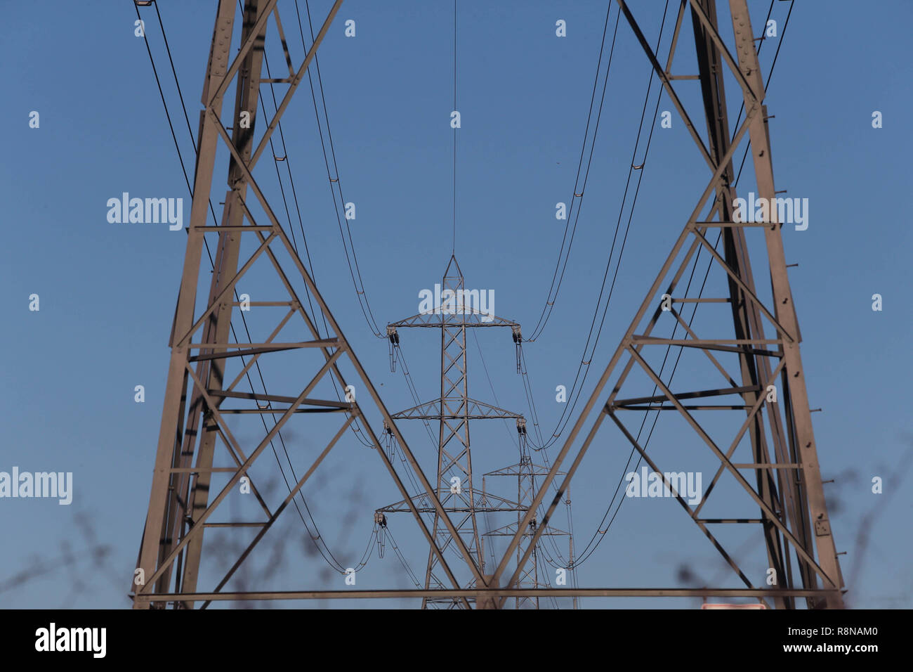 High electric pylons hi-res stock photography and images - Alamy