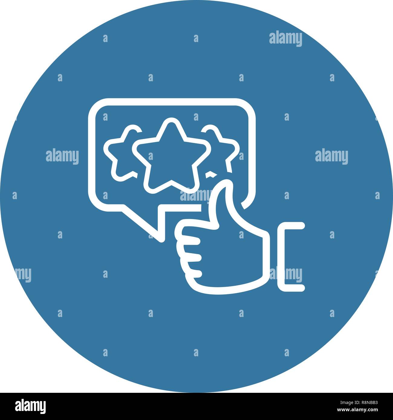 Appreciation Line Icon. Client Satisfaction symbol. Customer ...