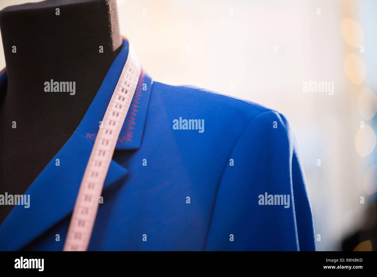 Electric Blue Jacket Stock Photo - Alamy