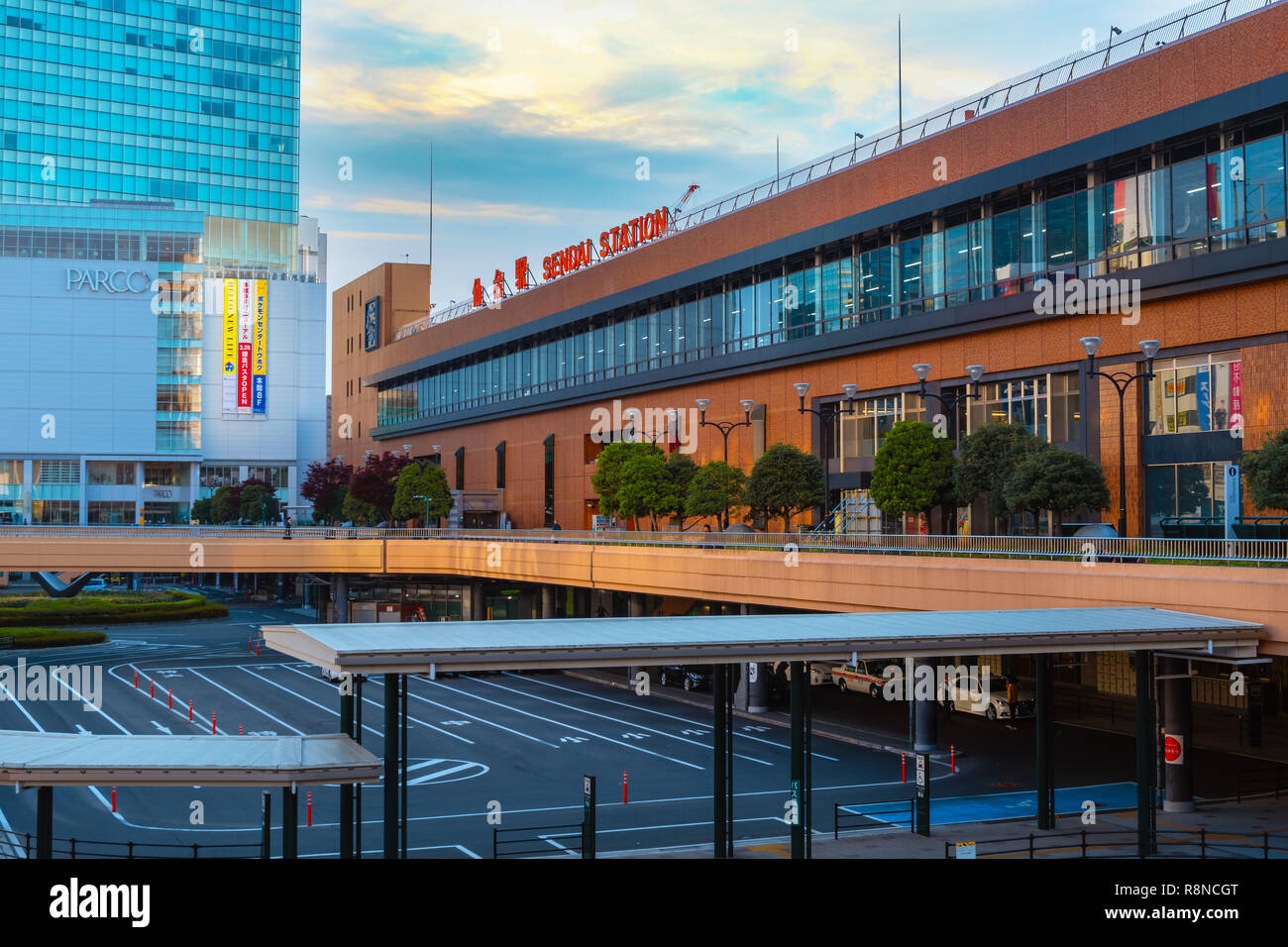 Tokyo, Japan - April 22 2018: Sendai Station is a major railway station ...