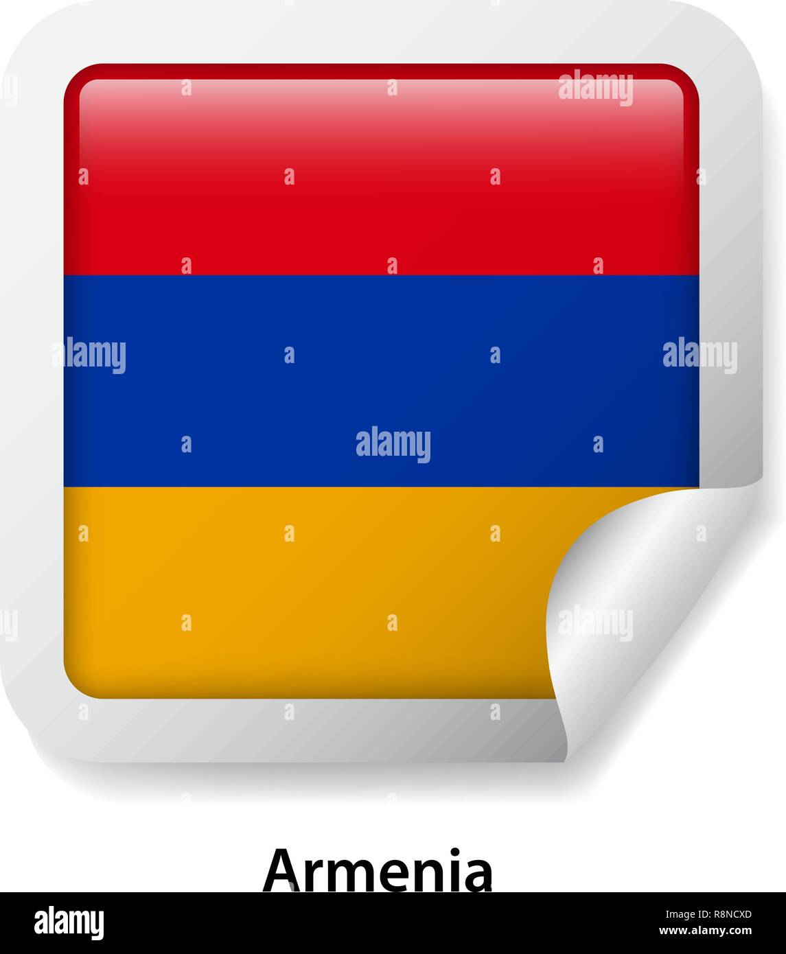 Round flag of armenia Stock Vector Images - Alamy