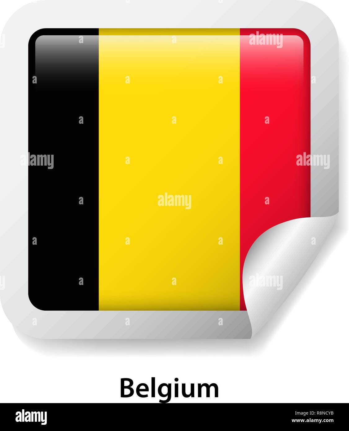 Belgium official flag Stock Vector Images - Alamy