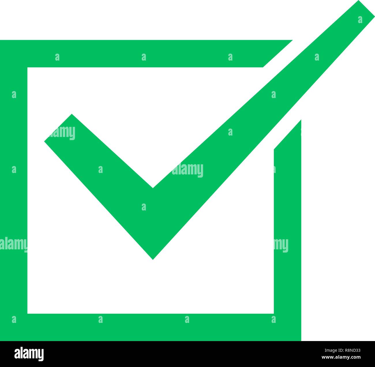 Check mark symbol, check box icon Stock Vector Image & Art - Alamy