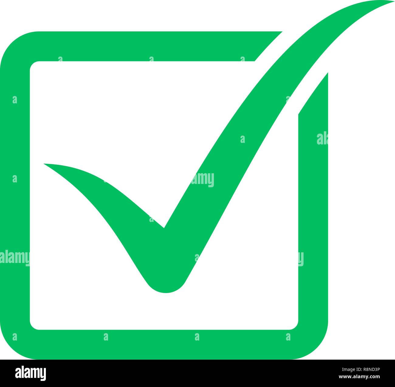 Check mark symbol, check box icon Stock Vector Image & Art - Alamy