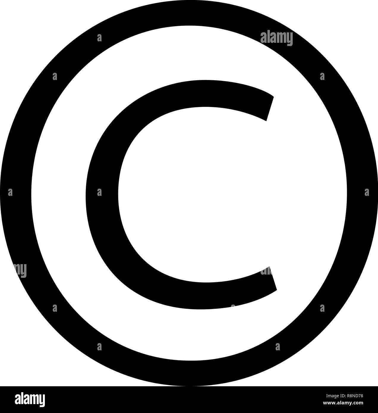Copyright symbol isolated on white Stock Vector Image & Art - Alamy