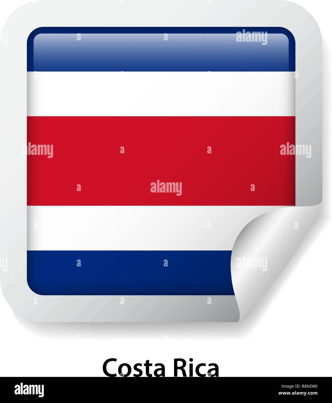 Costa rica ensign Stock Vector Images - Alamy
