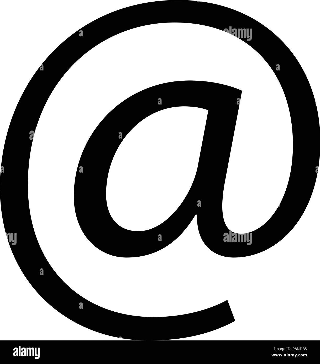 At sign email Black and White Stock Photos & Images - Alamy