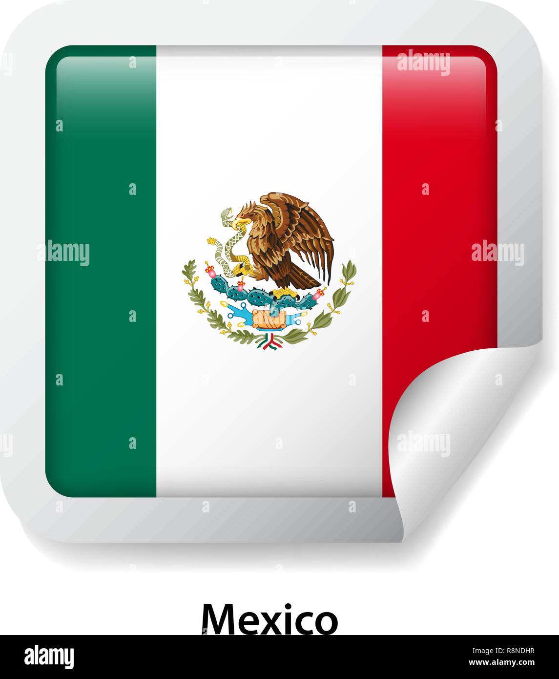 Flag of mexico Stock Vector Images - Alamy