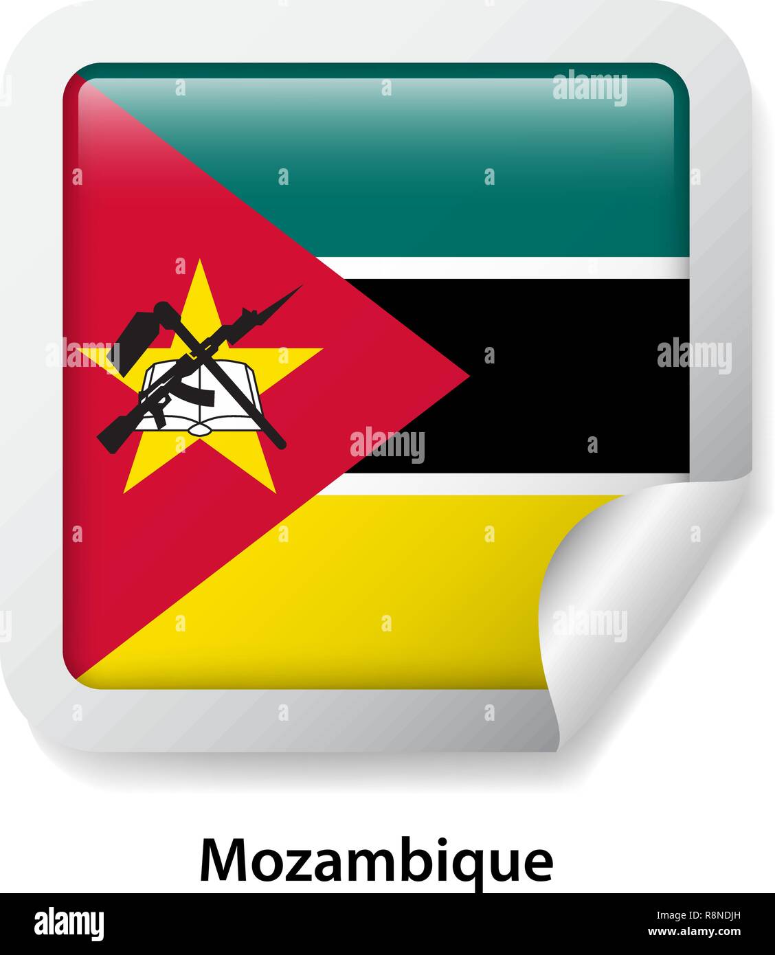 Official mozambique national flag Stock Vector Images - Alamy