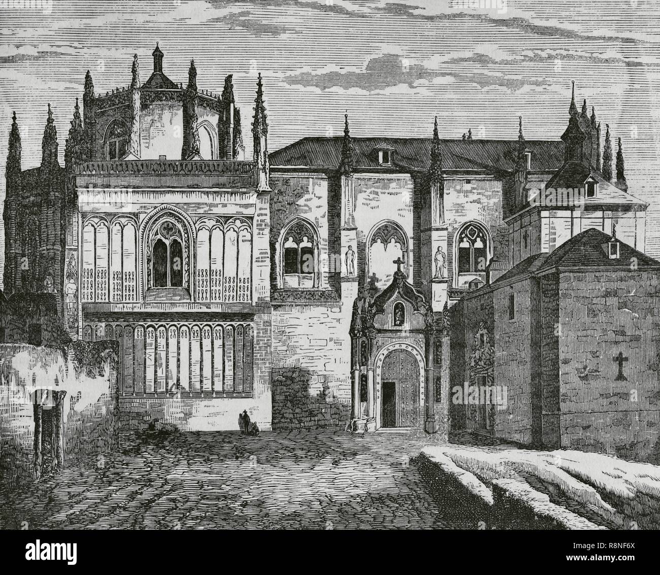 España. Toledo. Monasterio de San Juan de los Reyes. Vista exterior ...