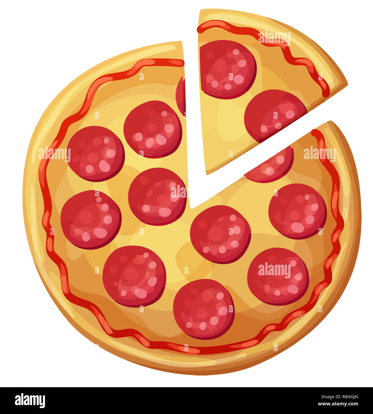 Pizza Slice Cut Out Stock Images & Pictures - Alamy