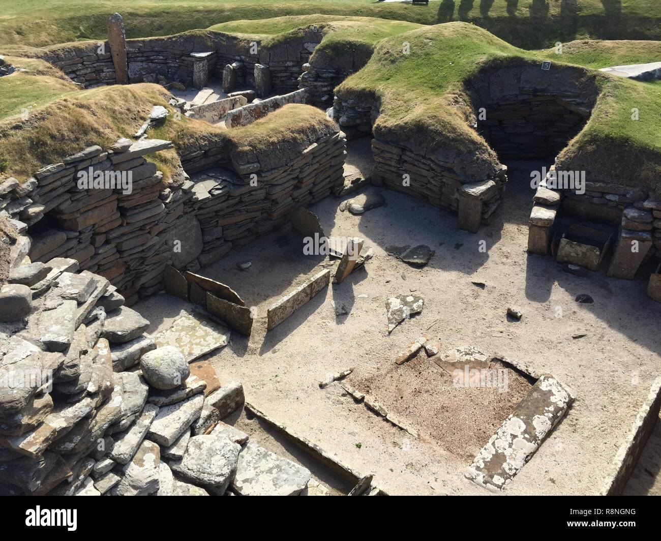 Skara Brae ancient village located on the Orkney Islands. On the way ...