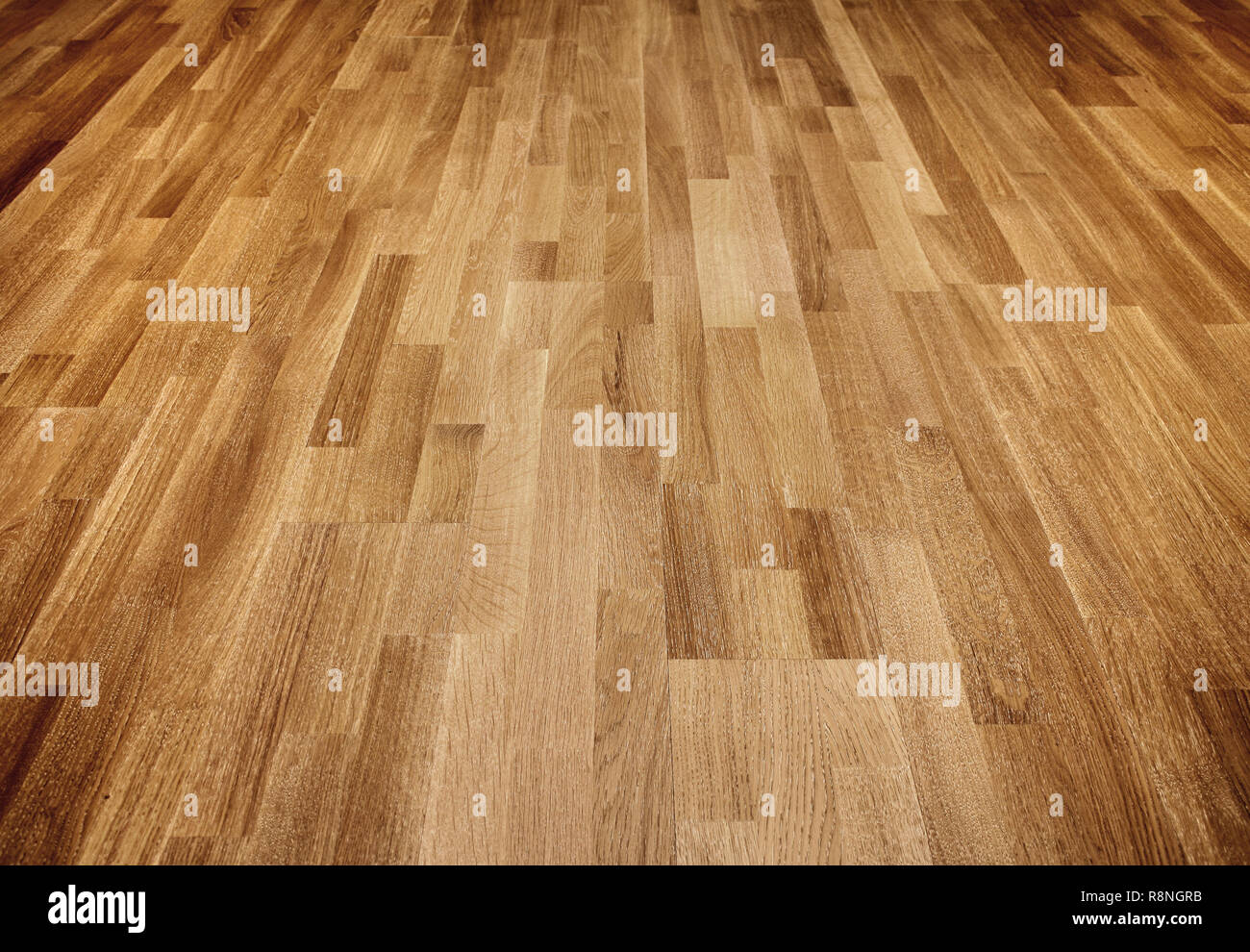 New oak parquet of brown color Stock Photo - Alamy