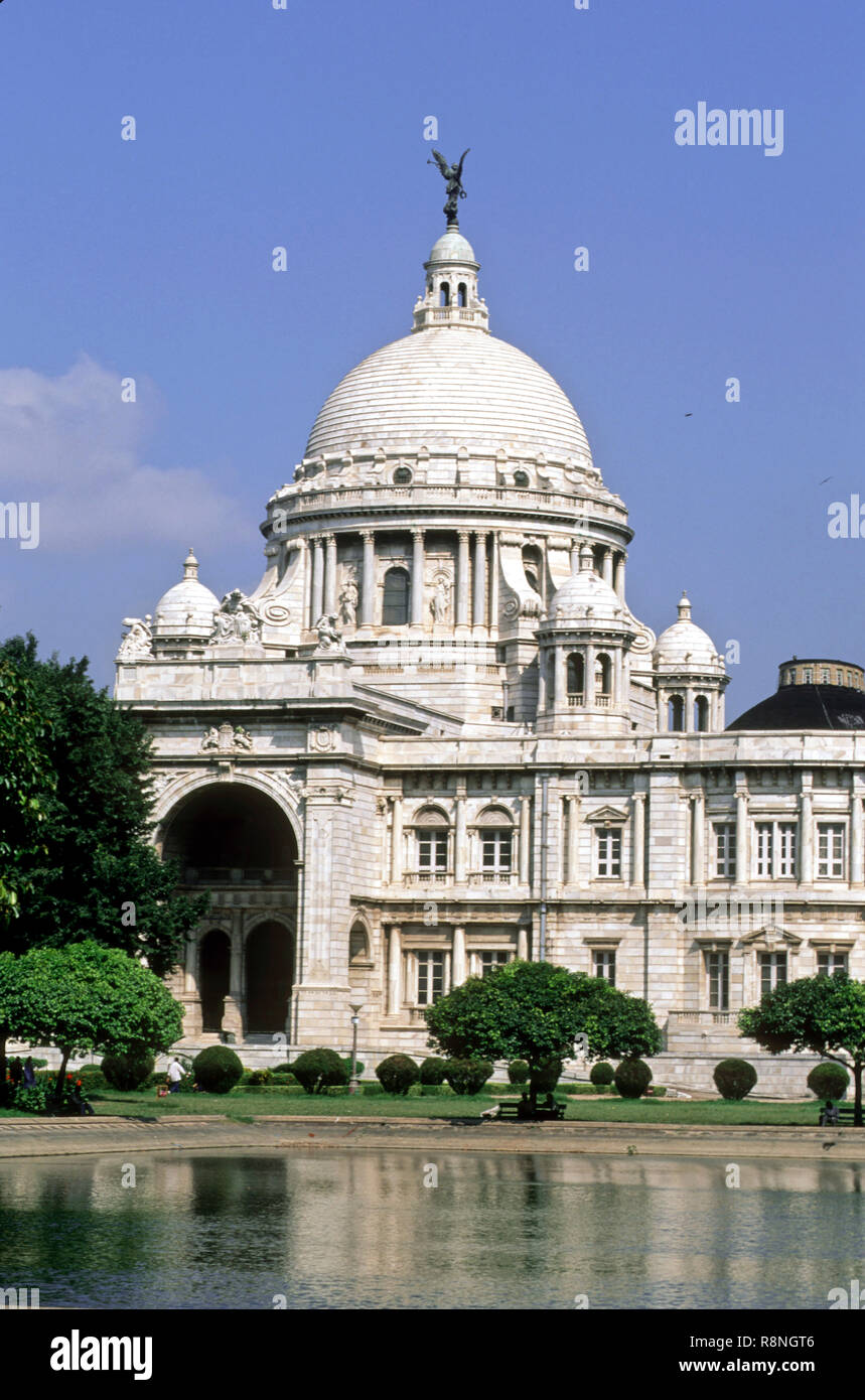Victoria Memorial Building (1921), Calcutta, West Bengal, India Stock ...