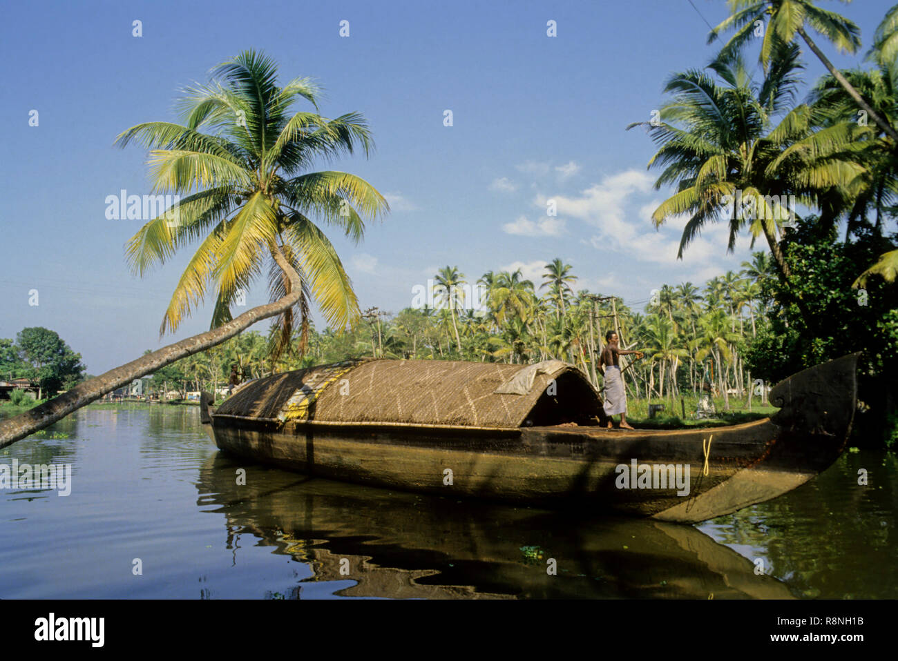 boating in back water, alleppy, kerala, India Stock Photo - Alamy