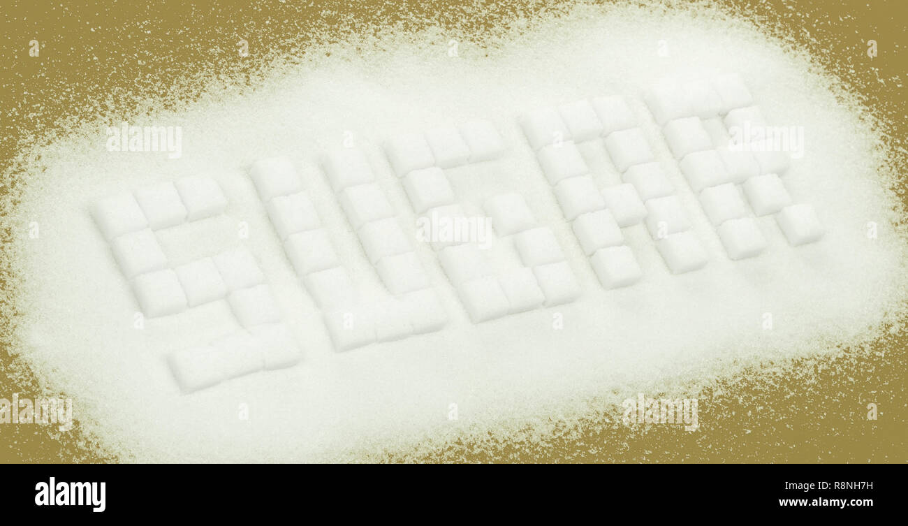White sugar cubes background - Concept of unhealthy eating Stock Photo ...