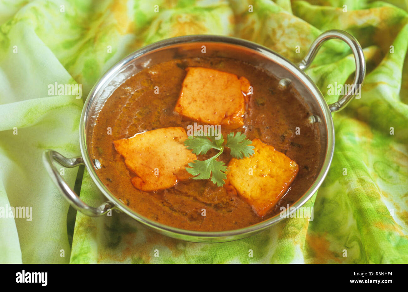 indian cheese food, paneer tikka masala, india Stock Photo - Alamy