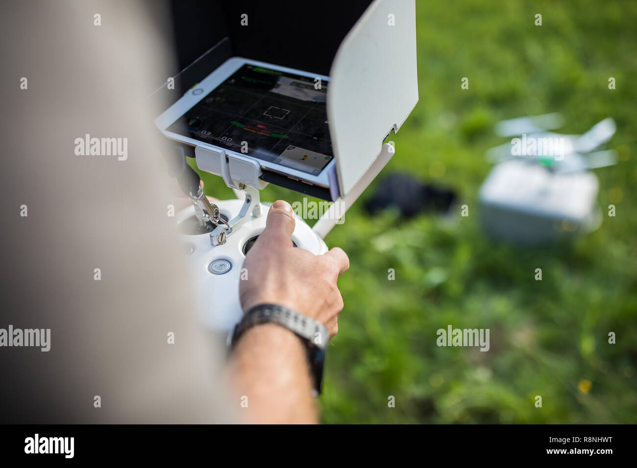 Phone joystick drone control hi-res stock photography and images - Alamy