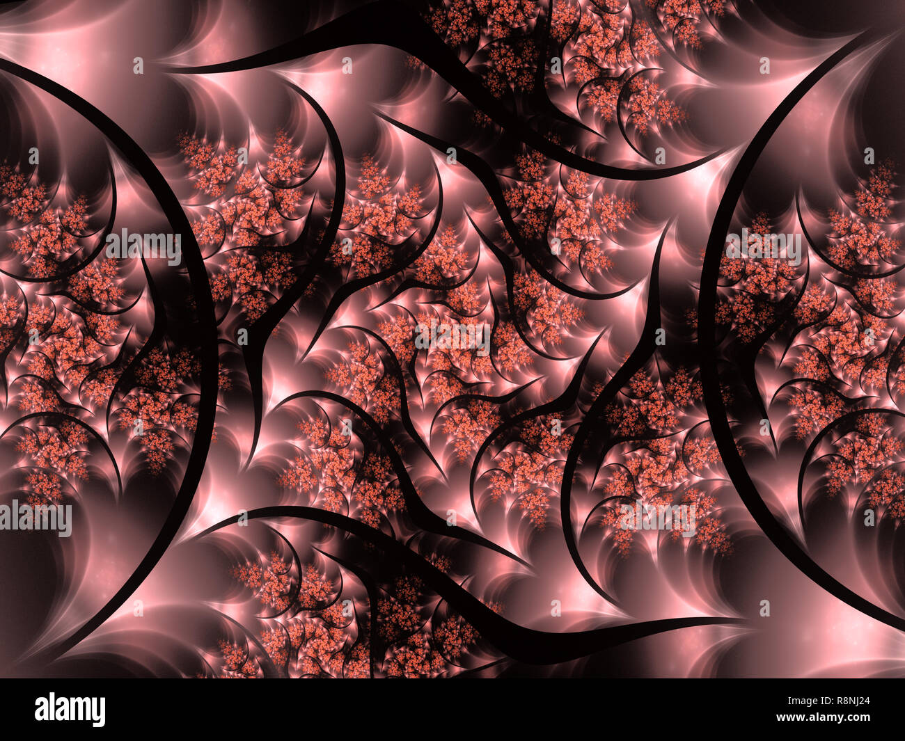 Fractal background forming spiral patterns and shapes. Fractal texture ...