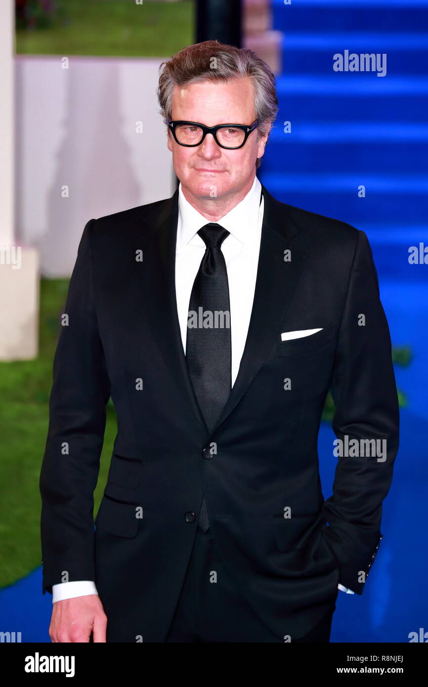 Colin Firth arrives at the Premiere of Mary Poppins Returns at the ...