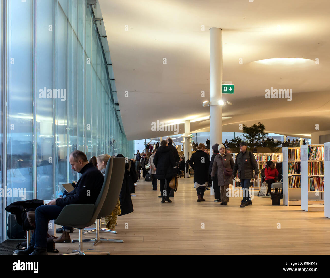 Inside Helsinki Central Library "Oodi Stock Photo - Alamy