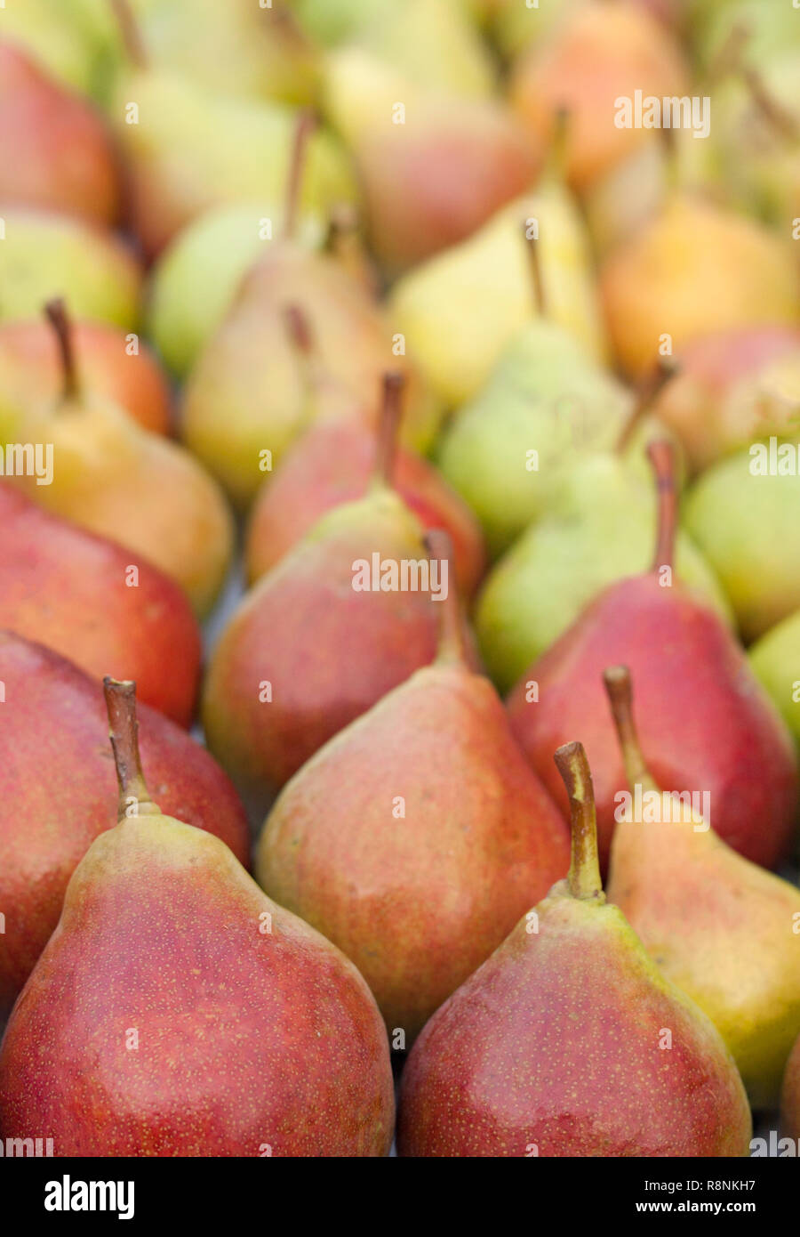 pears on the counter market as background Stock Photo - Alamy