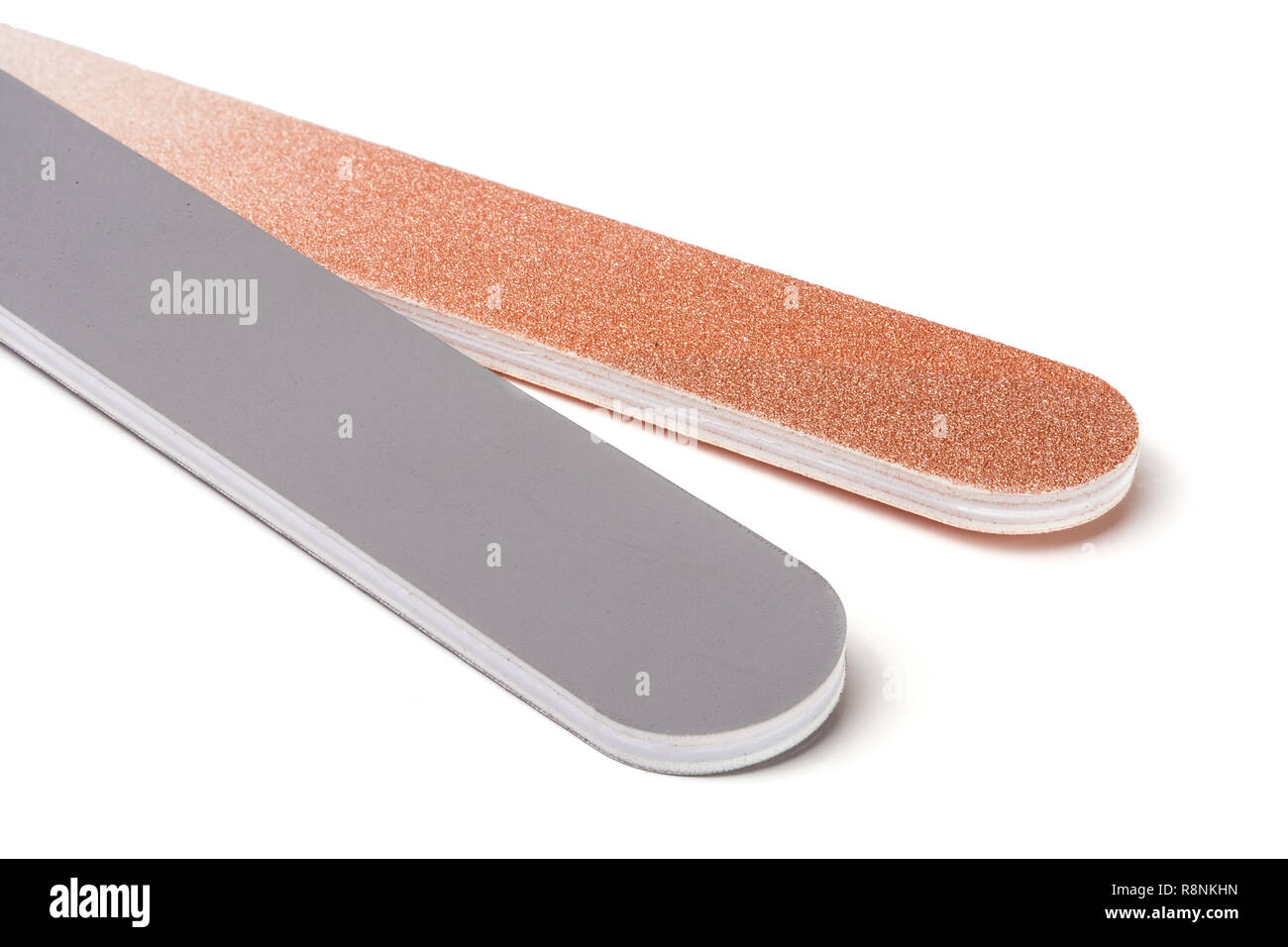 two nail file isolated on a white background Stock Photo - Alamy