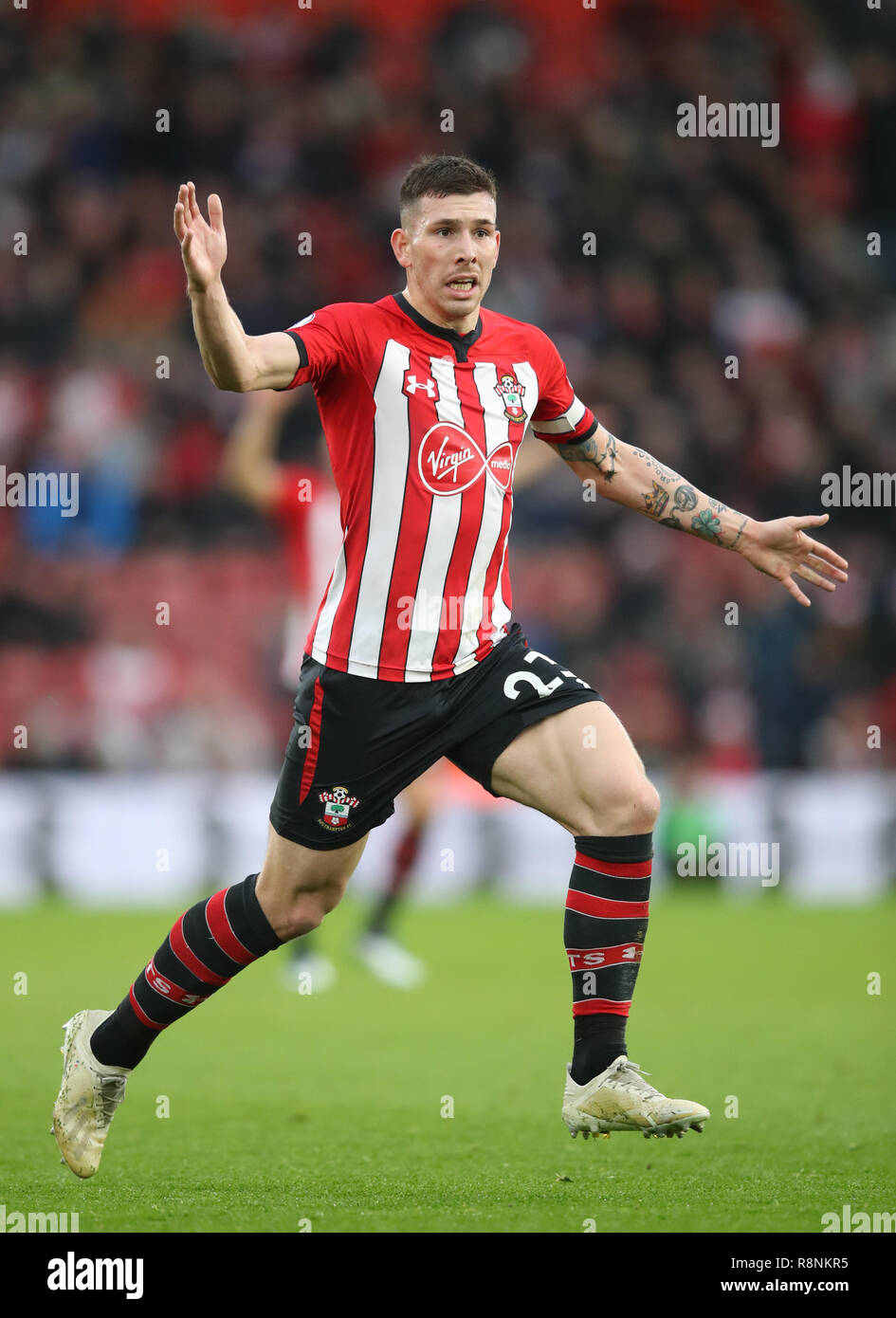Southampton's Sam Gallagher during the Premier League match at St Mary ...