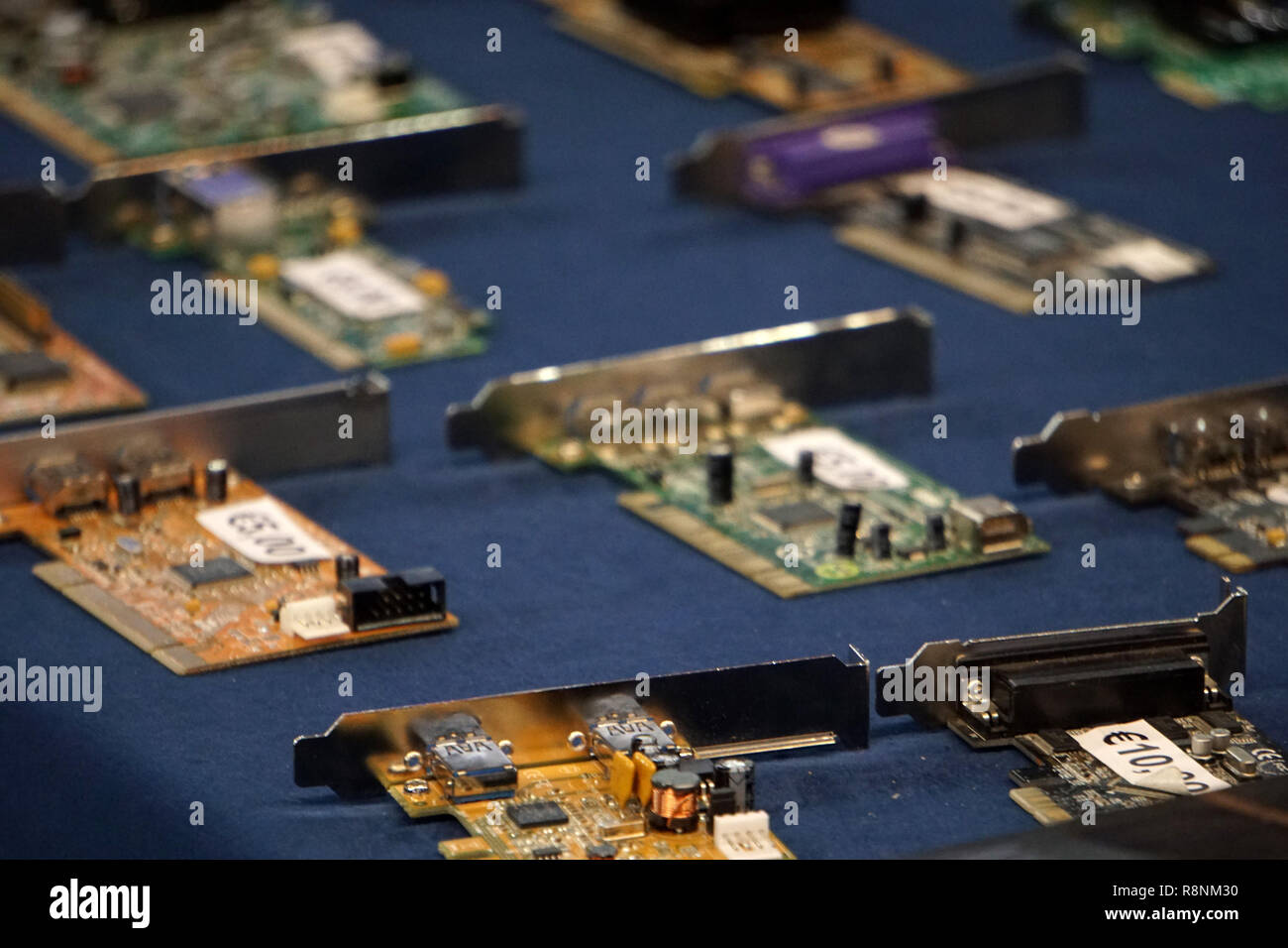 old personal computers pc components Stock Photo - Alamy