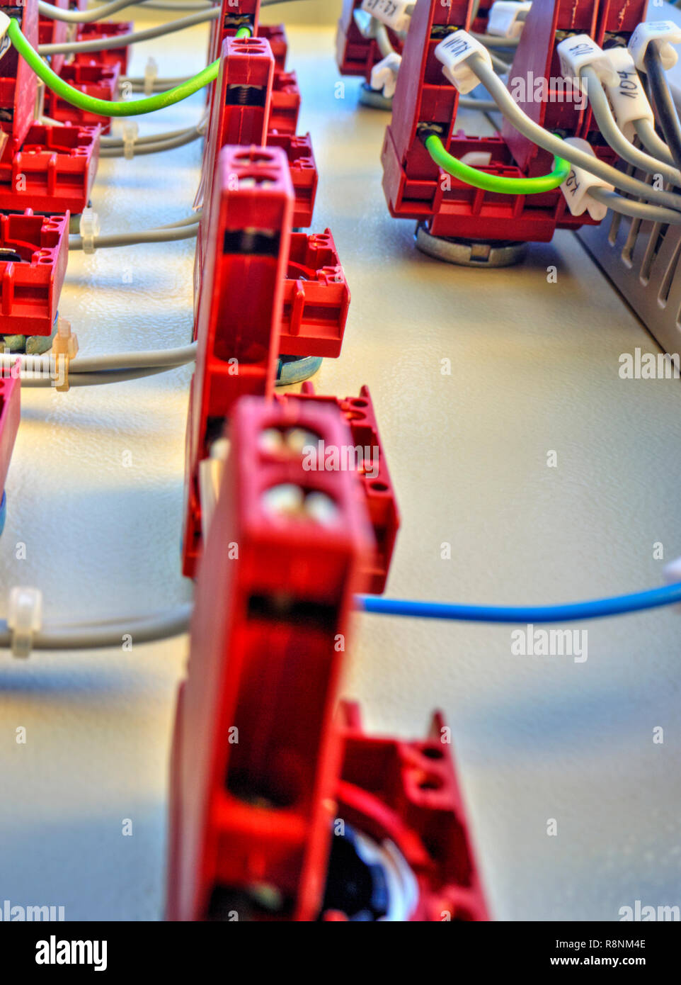 Control panel with electrical switches closeup Stock Photo - Alamy