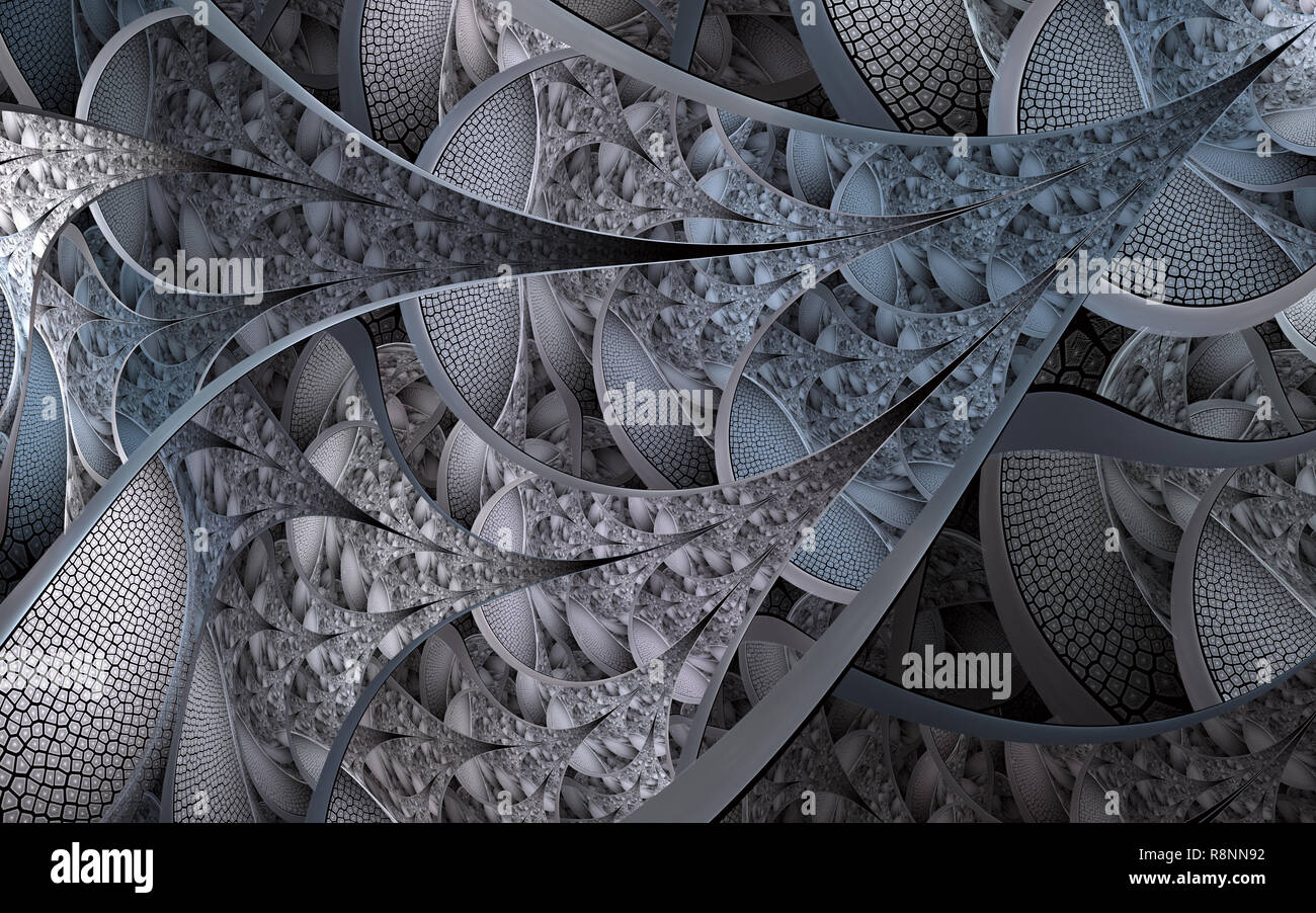 Abstract fractal patterns and shapes. Fractal texture. For Puzzle or ...