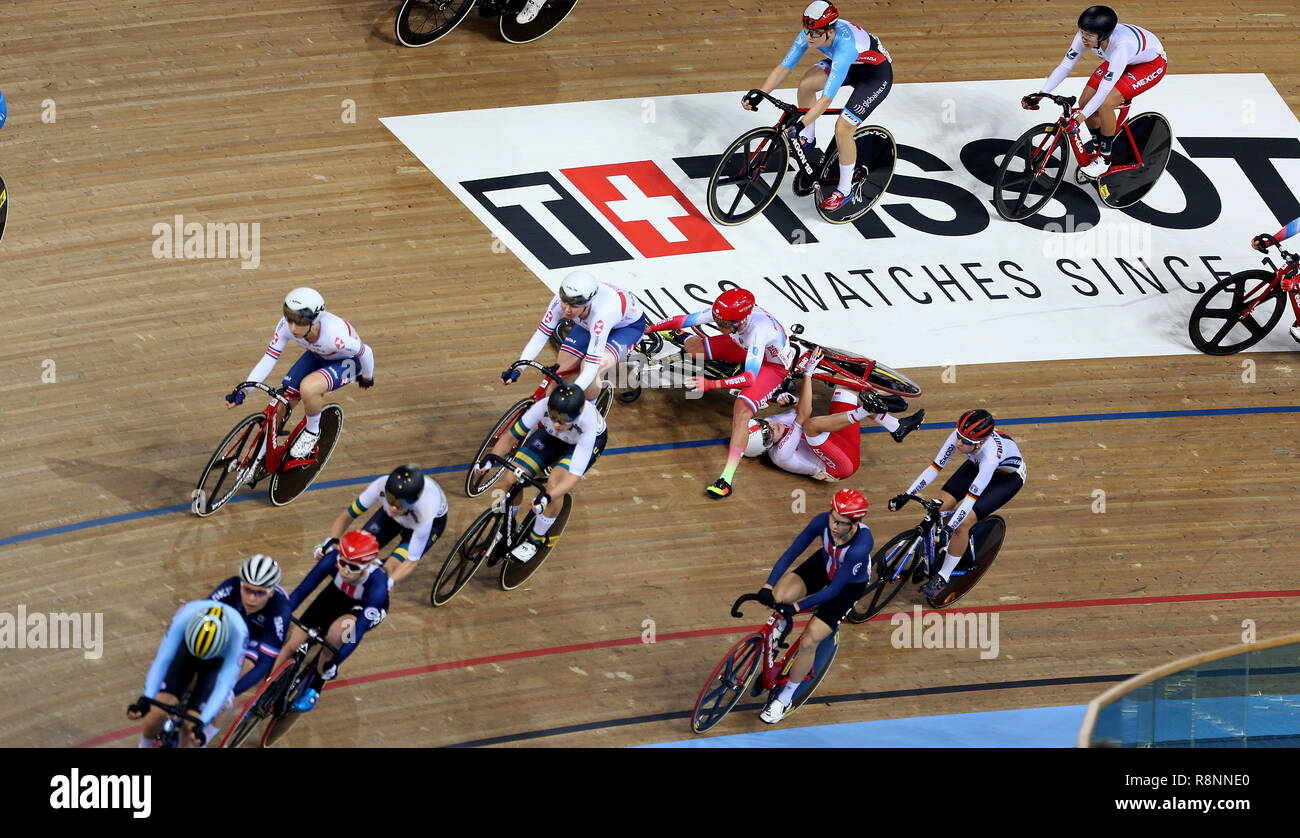 Evgenia Augustines of Russia and Daria Pikulik of Poland after ...