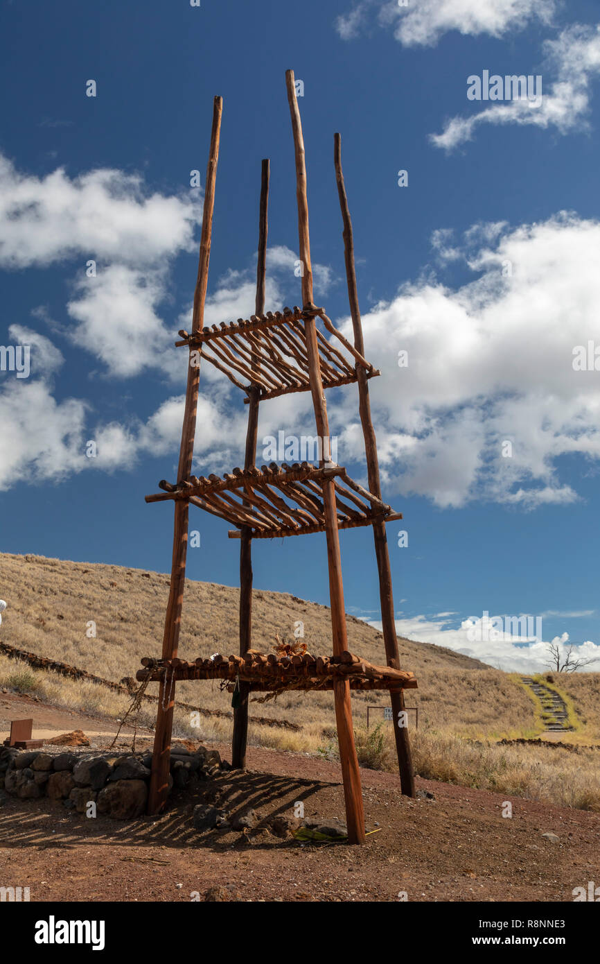 Kawaihae, Hawaii - An altar (lele) at Pu'ukohola Heiau National ...