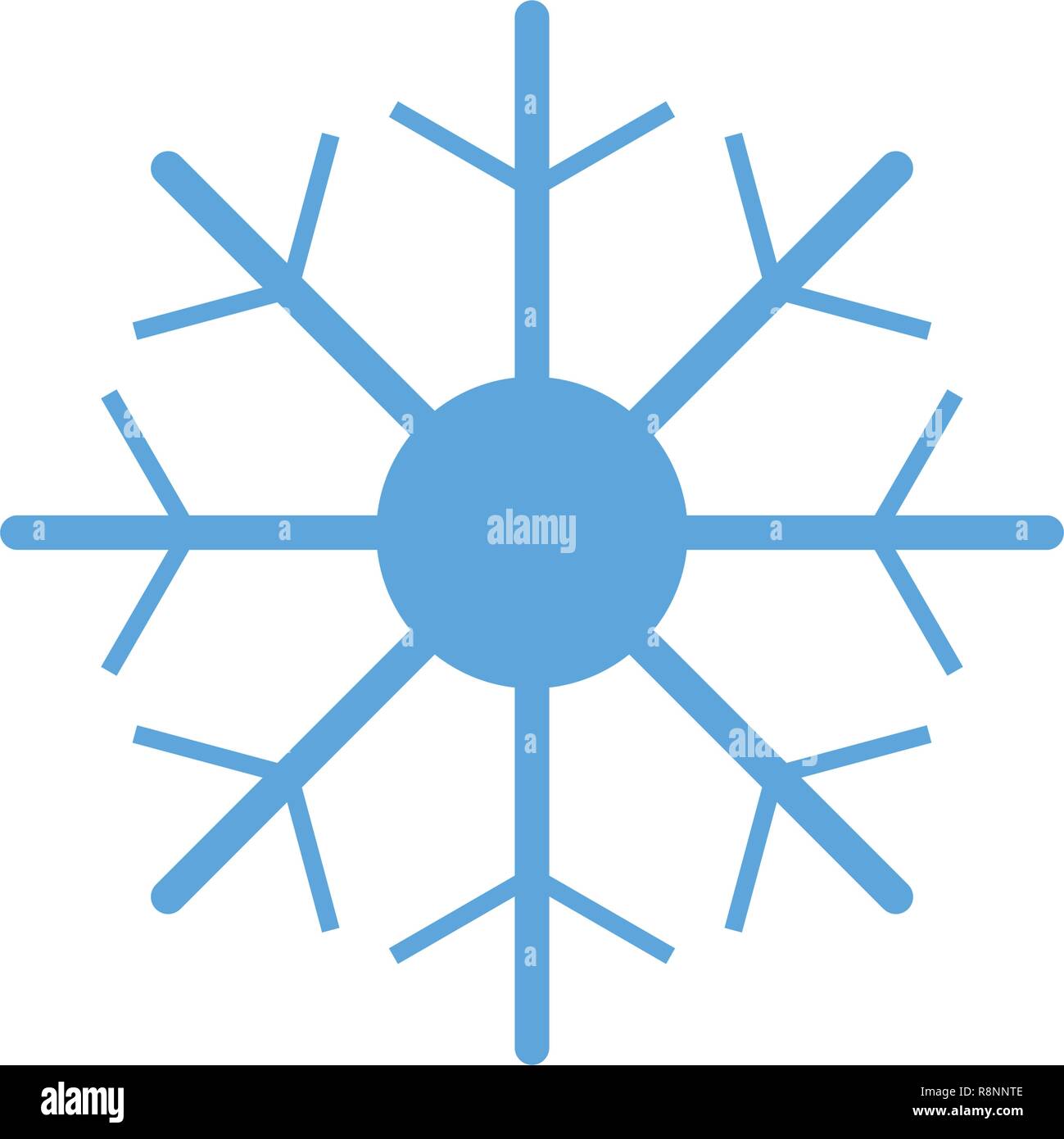 snowflake icon on white background Stock Vector Image & Art - Alamy