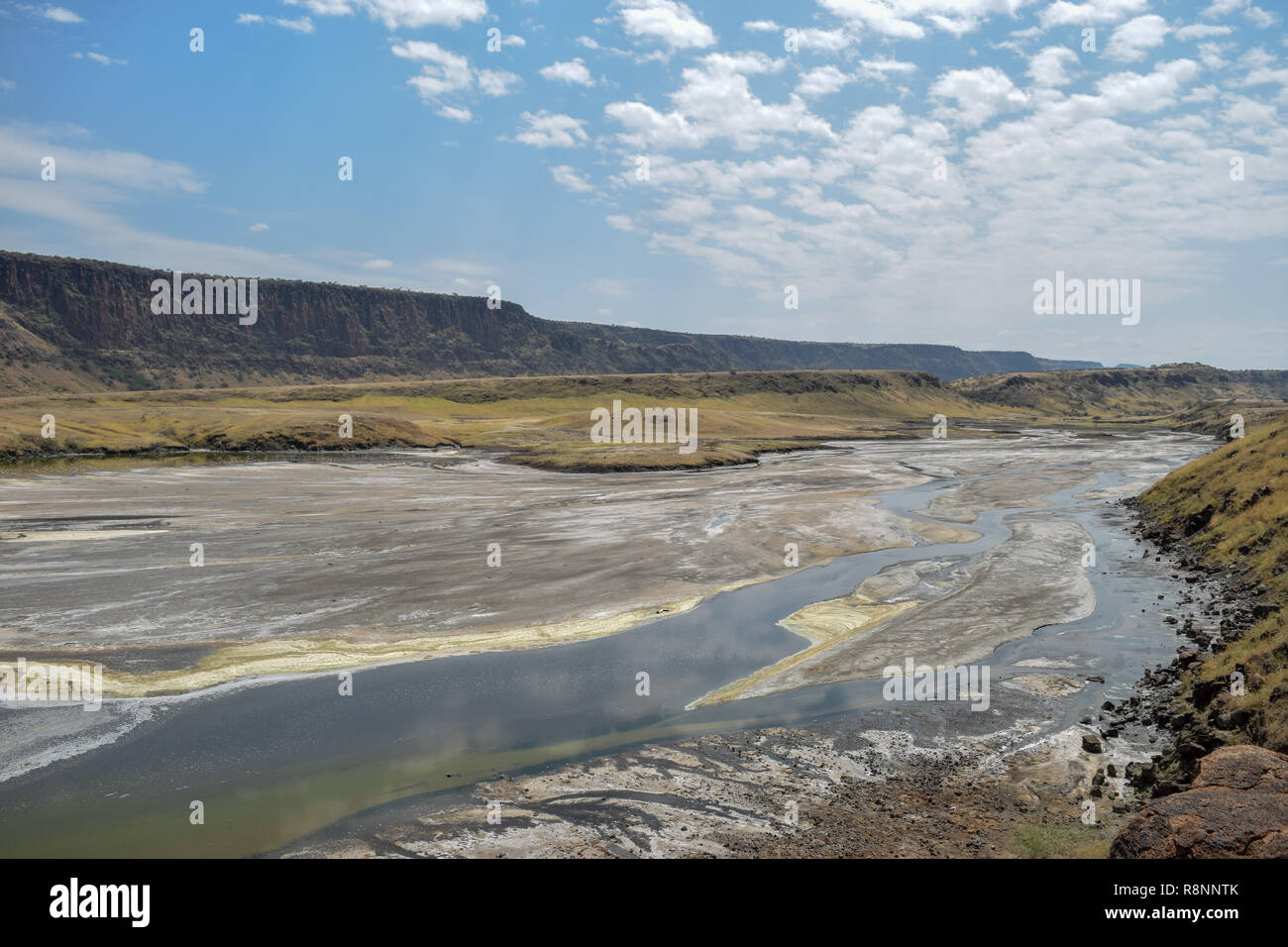 The arid landscapes of Lake Magadi, Rift Valley, Kenya Stock Photo - Alamy