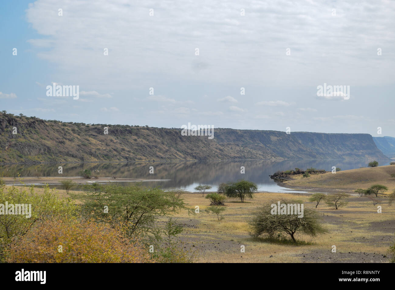The arid landscapes of Lake Magadi, Rift Valley, Kenya Stock Photo - Alamy