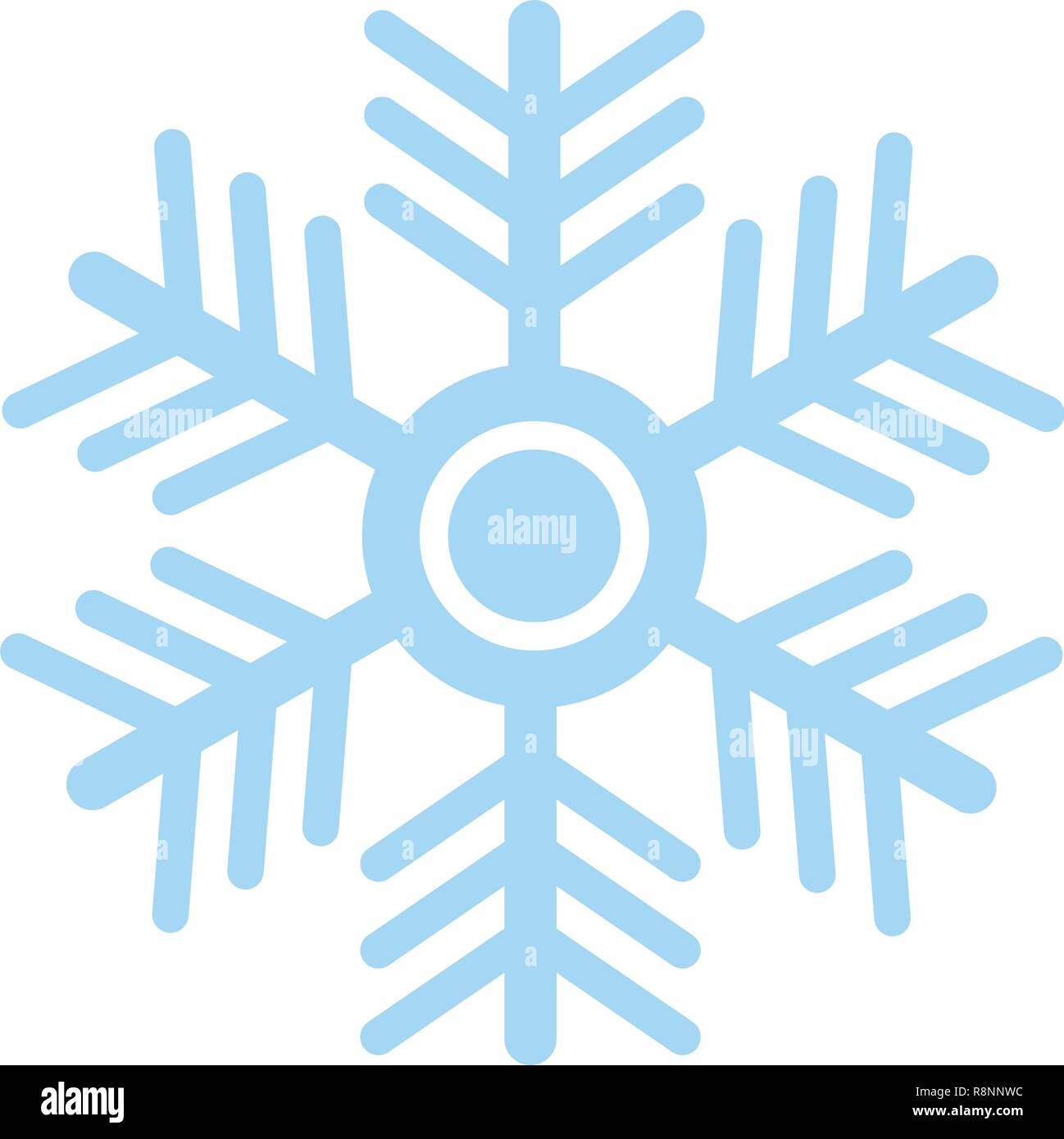 snowflake icon on white background Stock Vector Image & Art - Alamy