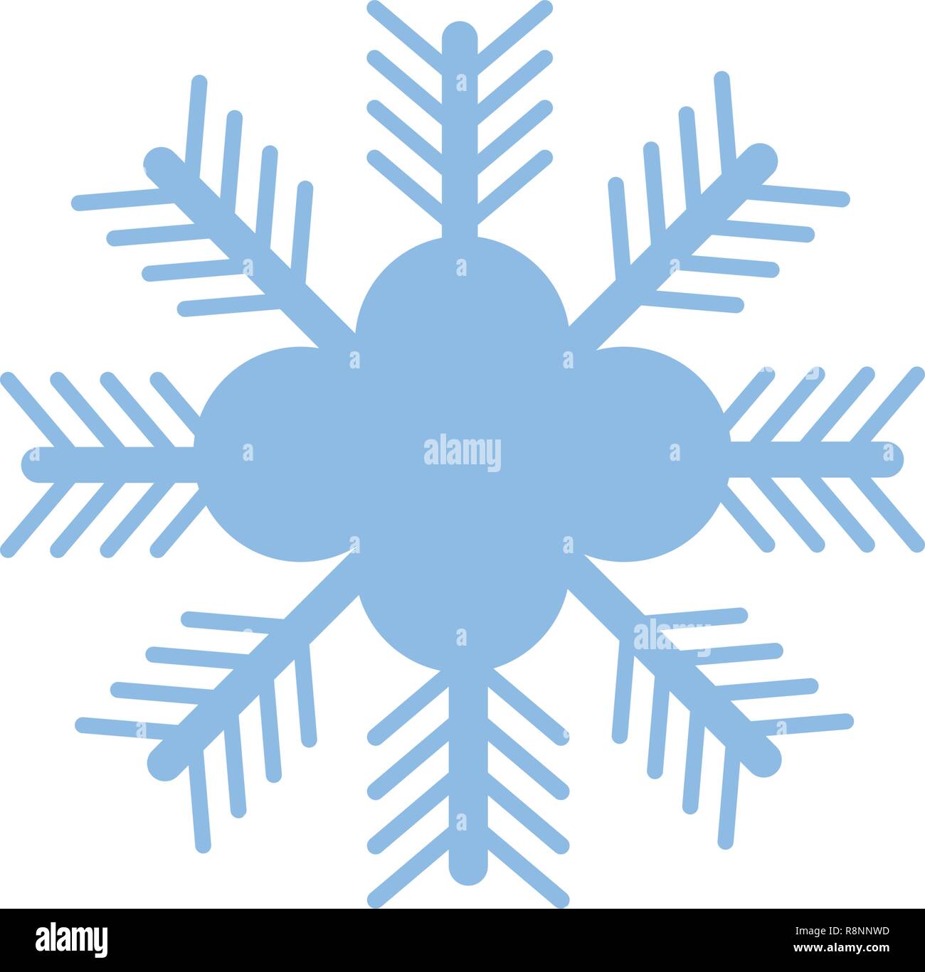 snowflake icon on white background Stock Vector Image & Art - Alamy