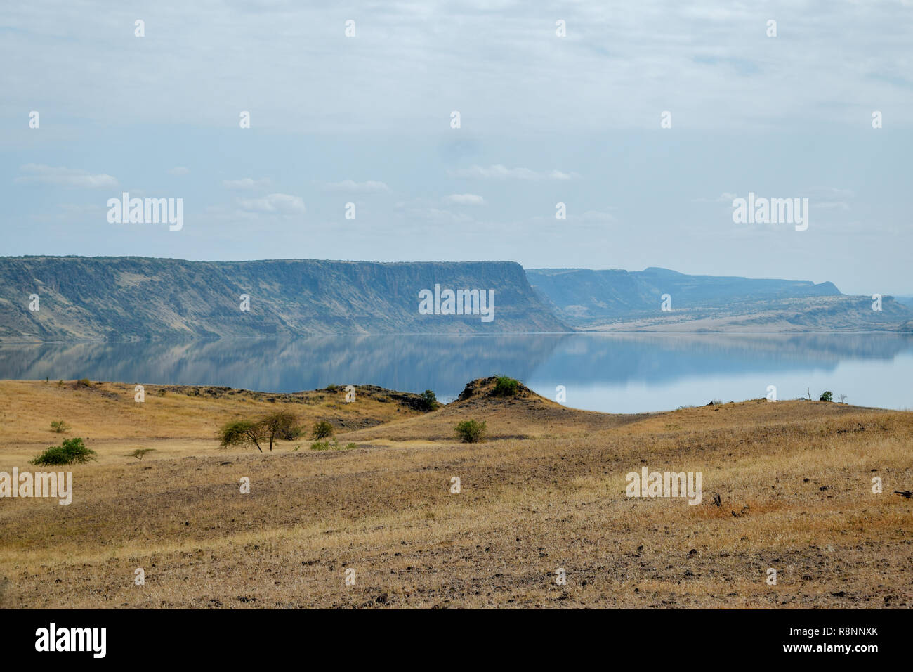 The arid landscapes of Lake Magadi, Rift Valley, Kenya Stock Photo - Alamy