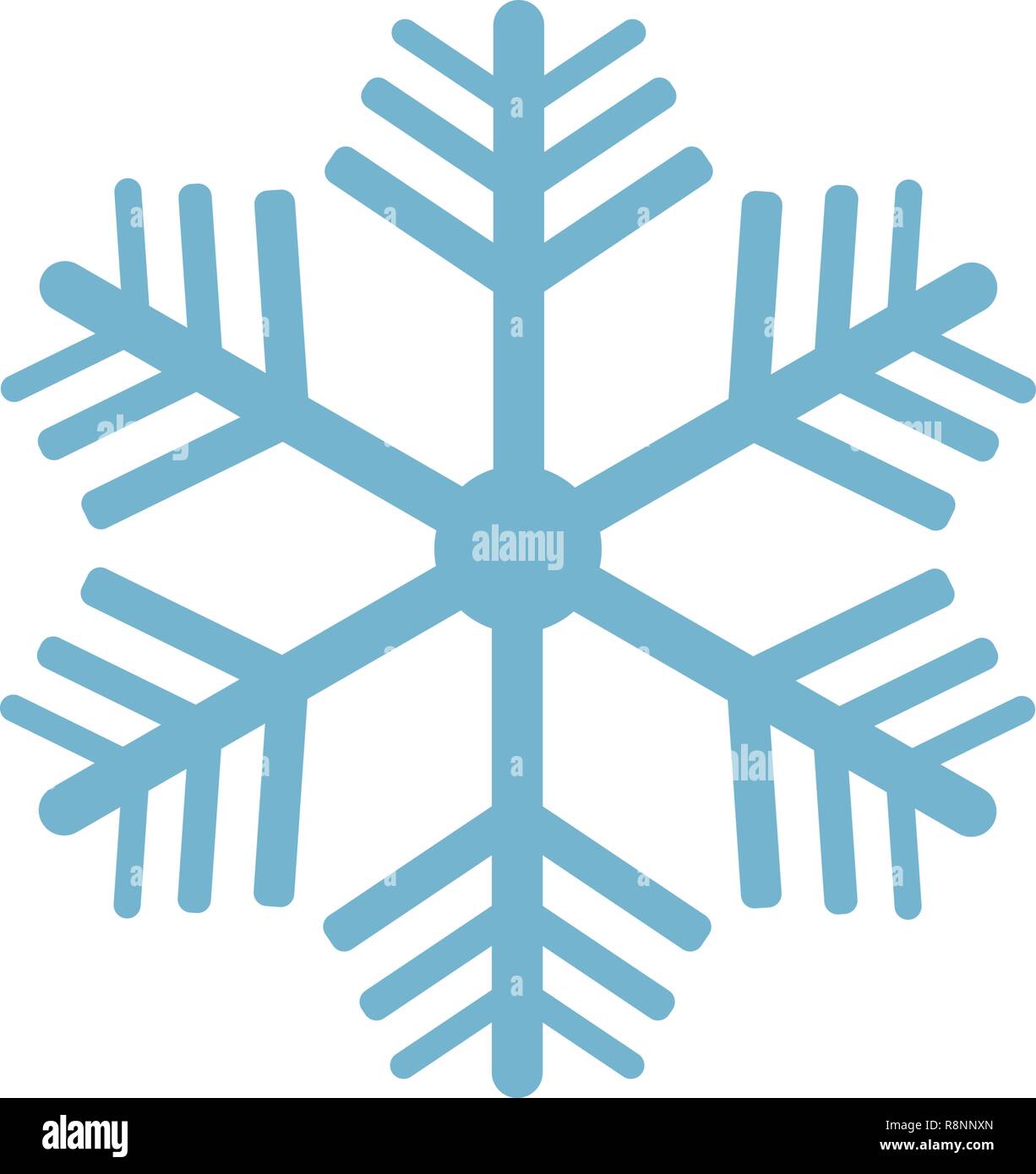 snowflake icon on white background Stock Vector Image & Art - Alamy