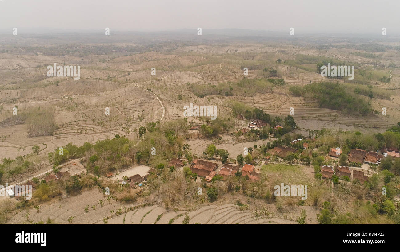 agricultural land in rural areas with farmlands, fields with crops ...