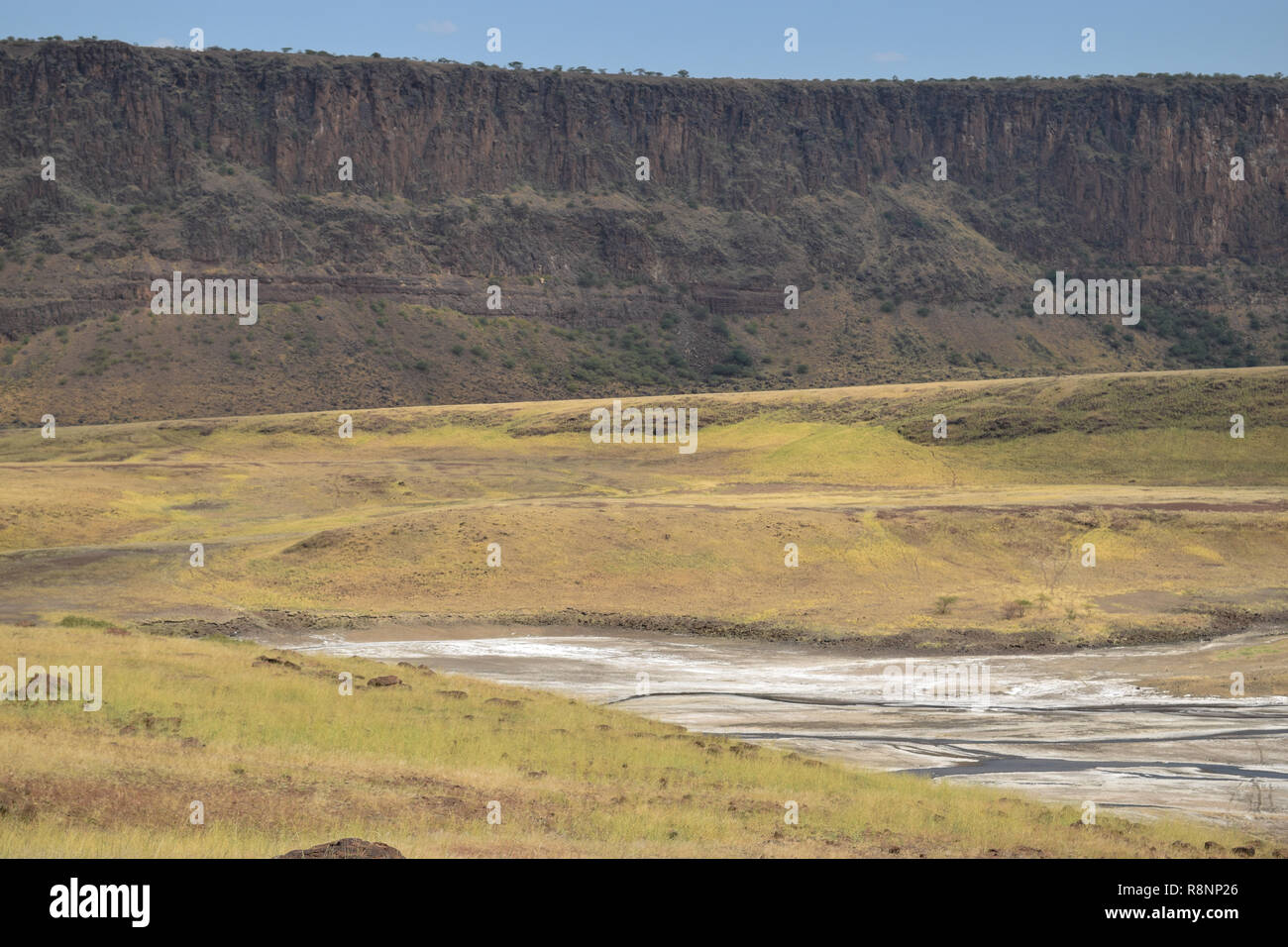 The arid landscapes of Lake Magadi, Rift Valley, Kenya Stock Photo - Alamy