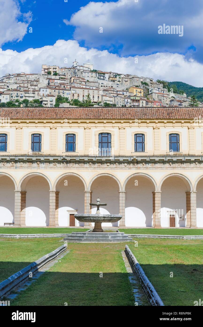 Padula, Italy - September 2018: Internal Courtyard Certosa Di San ...